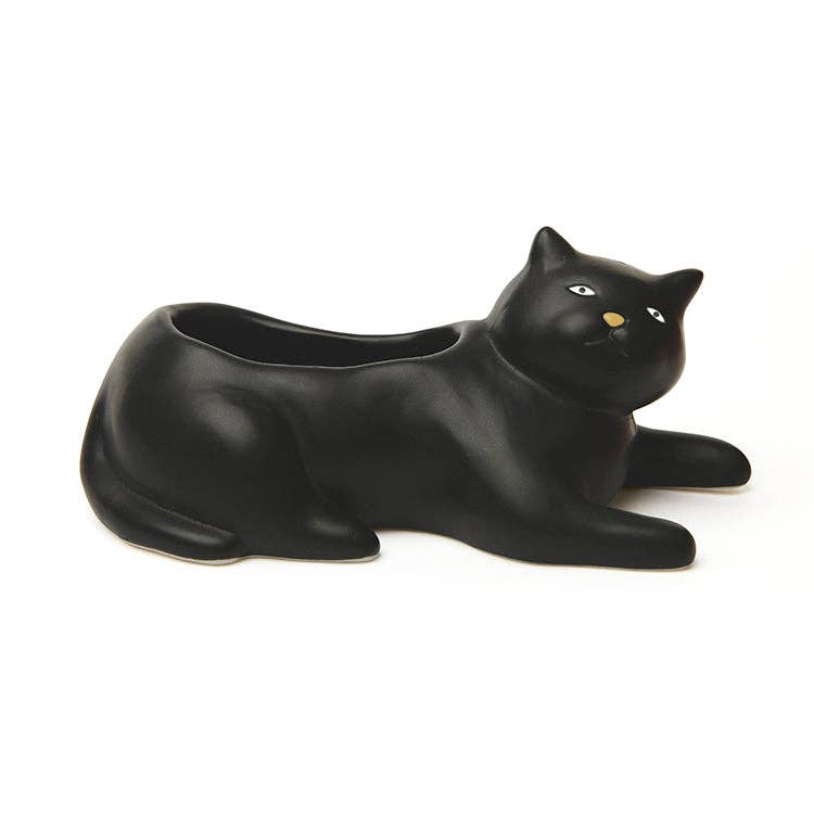 Cosmo The Black Cat Planter | Hartford Prints
