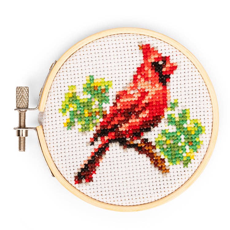 Cardinal MiniCross StitchEmbroidery | Hartford Prints