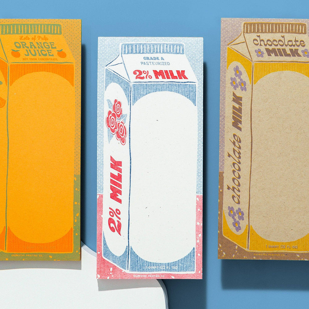 2% Milk - Risograph Notepad | Hartford Prints