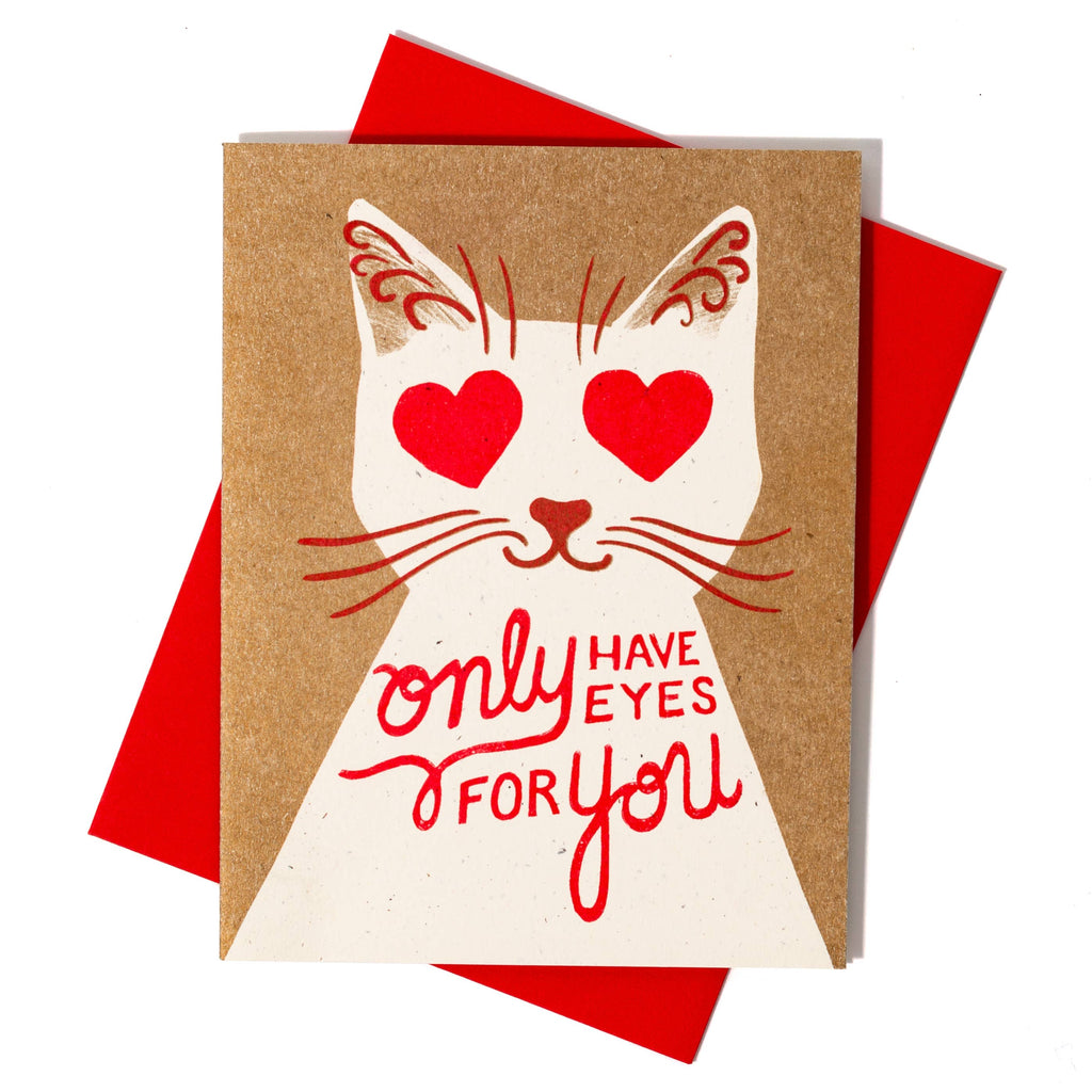 Only Have Eyes For You - Risograph Card | Hartford Prints