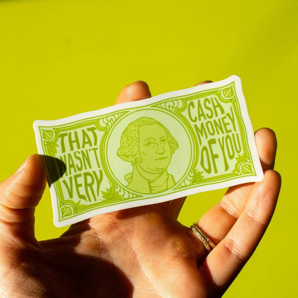 Cash Money Vinyl Sticker | Hartford Prints