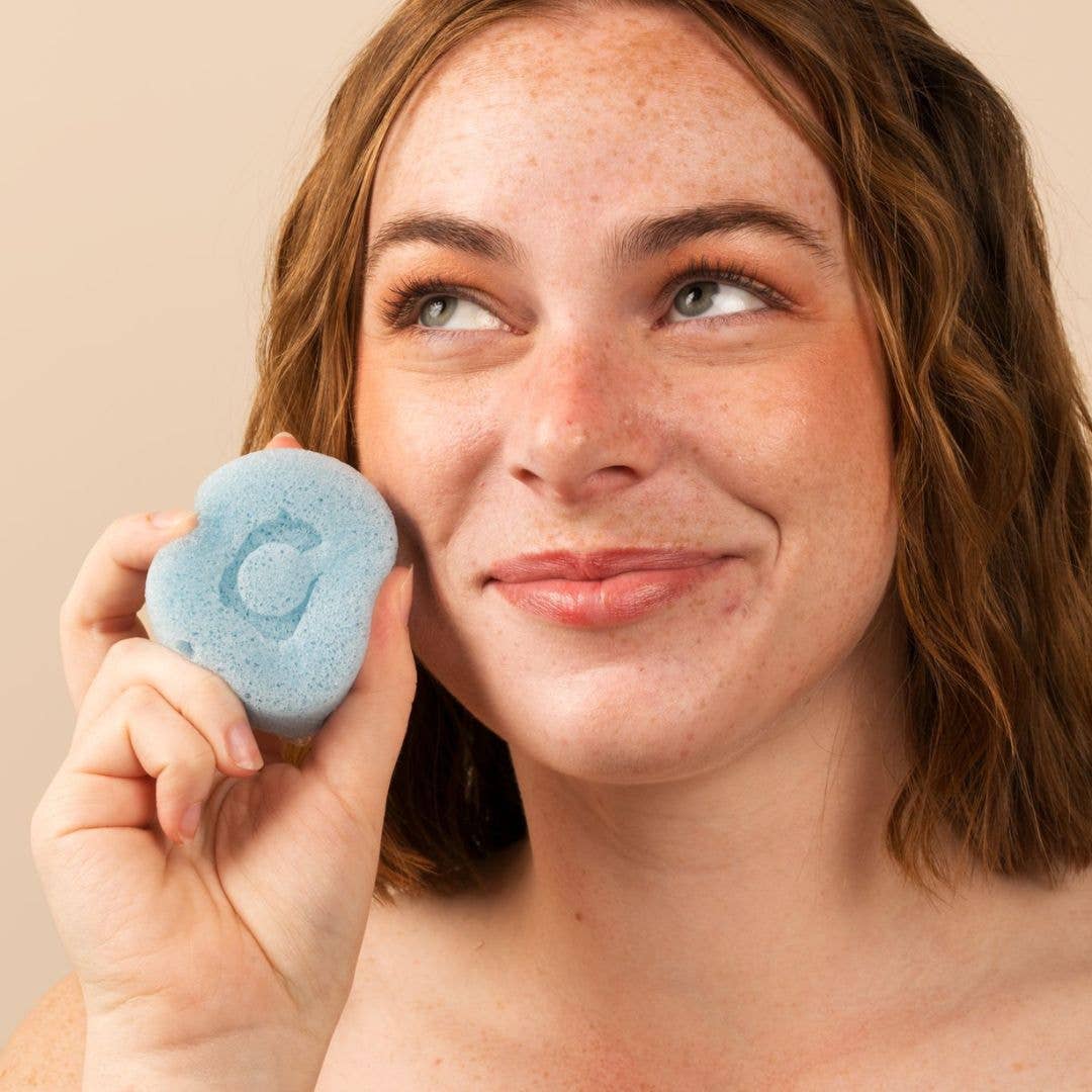 Butterfly Pea Flower Konjac Face Sponge | Hartford Prints