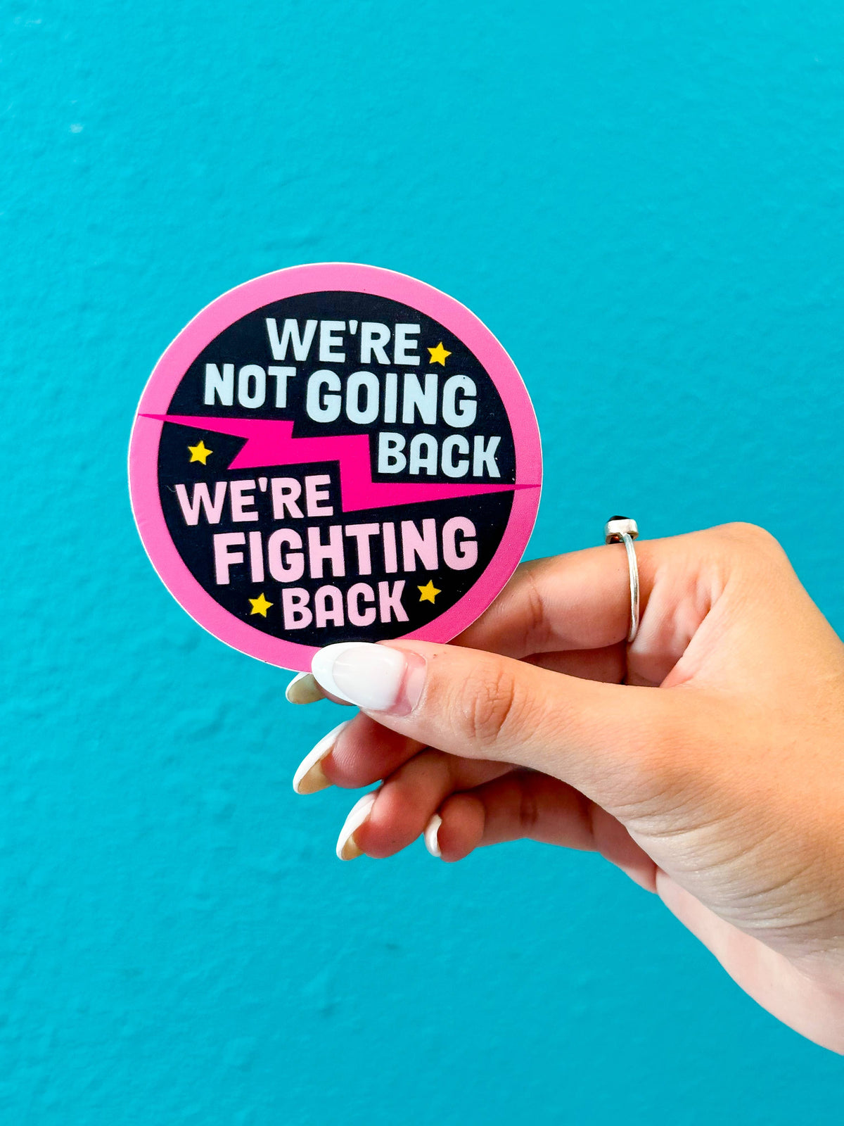 We're Not Going Back, We're Fighting Back - Kamala Sticker | Hartford ...