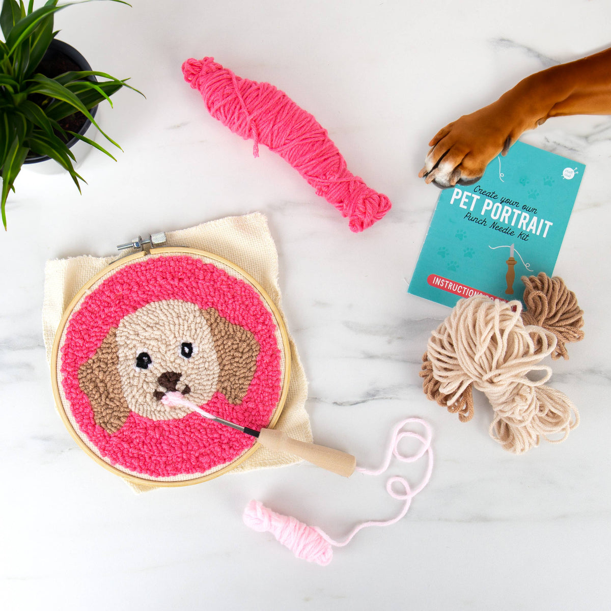 Dog Portrait - Dog Punch Needle | Hartford Prints