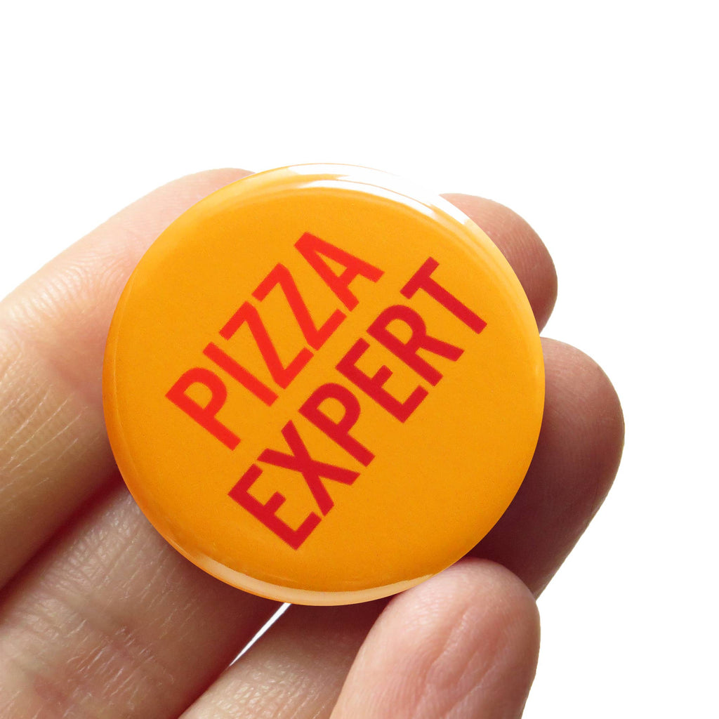 PIZZA EXPERT Pin 1.25" Button | Hartford Prints