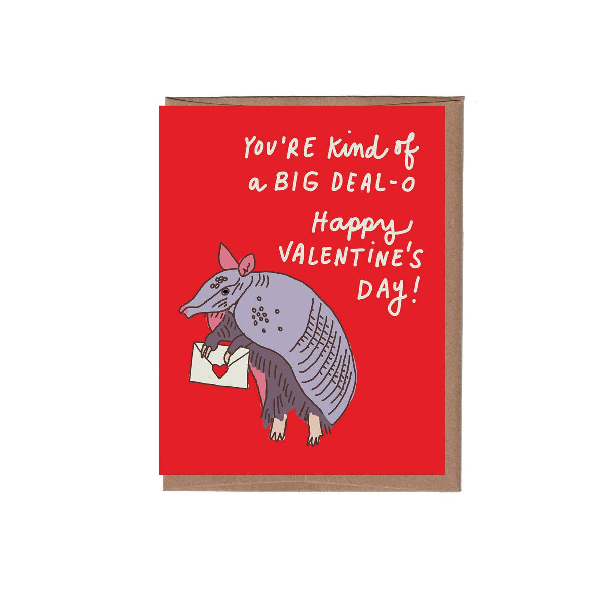 Armadillo Valentine's Day Card | Hartford Prints