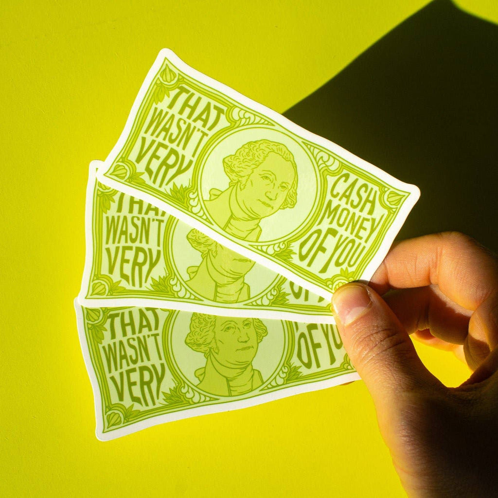 Cash Money Vinyl Sticker | Hartford Prints