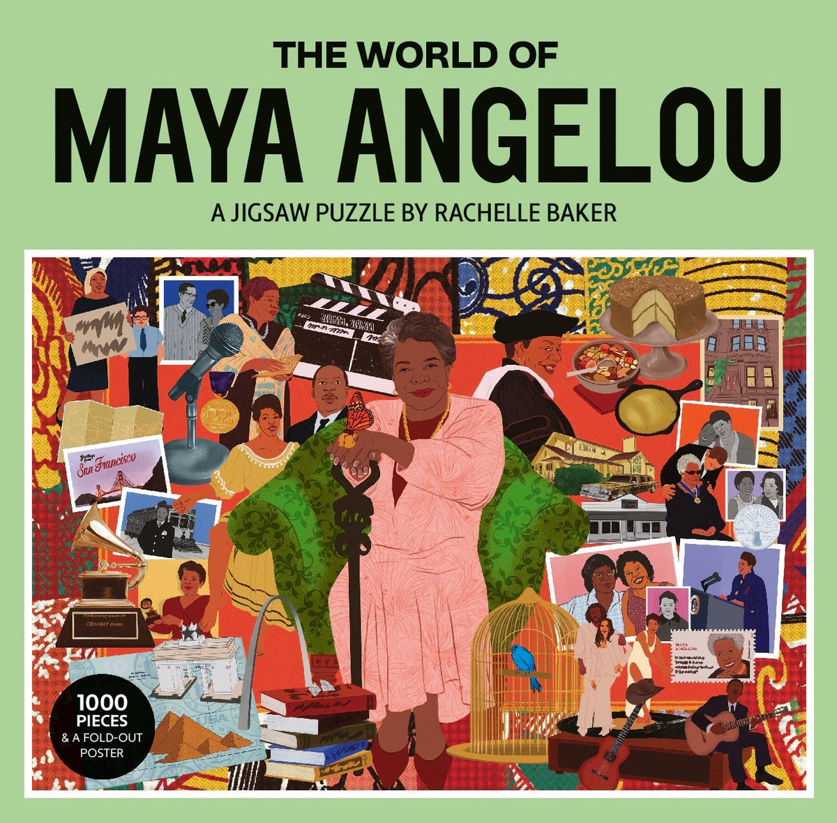 The World of Maya Angelou 1000 Piece Puzzle | Hartford Prints