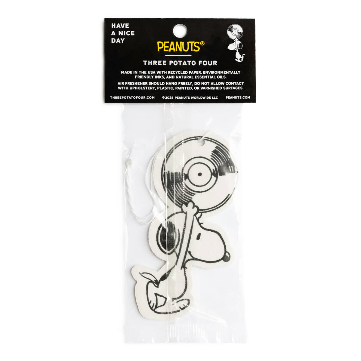 Greatest Hits x Peanuts® - Snoopy Record Air Freshener | Hartford Prints
