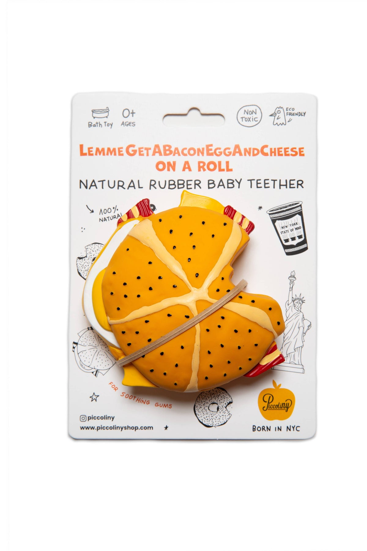 Bacon Egg and Cheese Teether | Hartford Prints