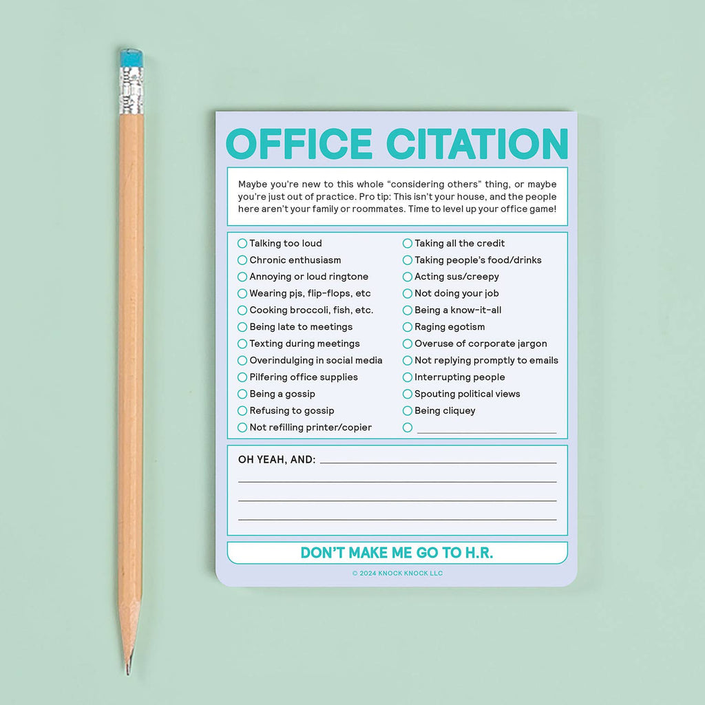 Office Citation Nifty Note (Pastel Version) | Hartford Prints