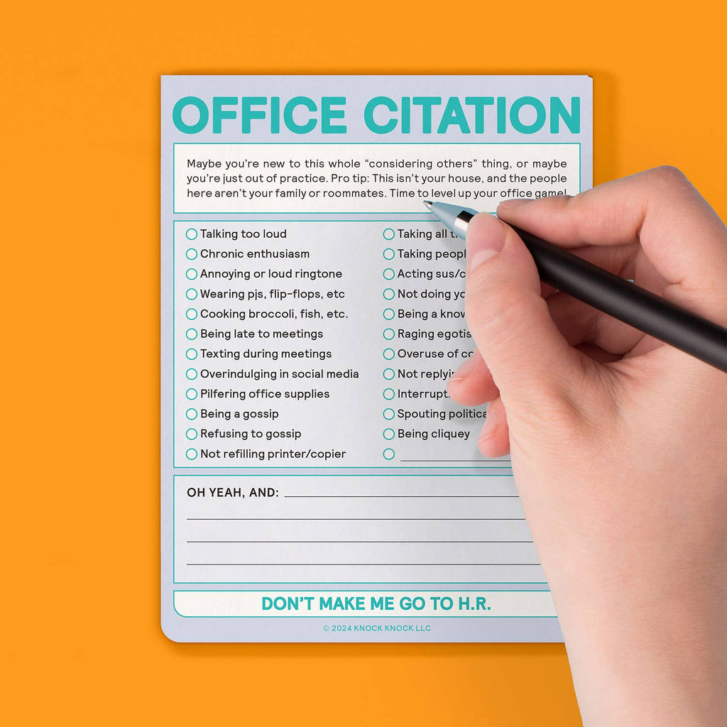 Office Citation Nifty Note (Pastel Version) | Hartford Prints