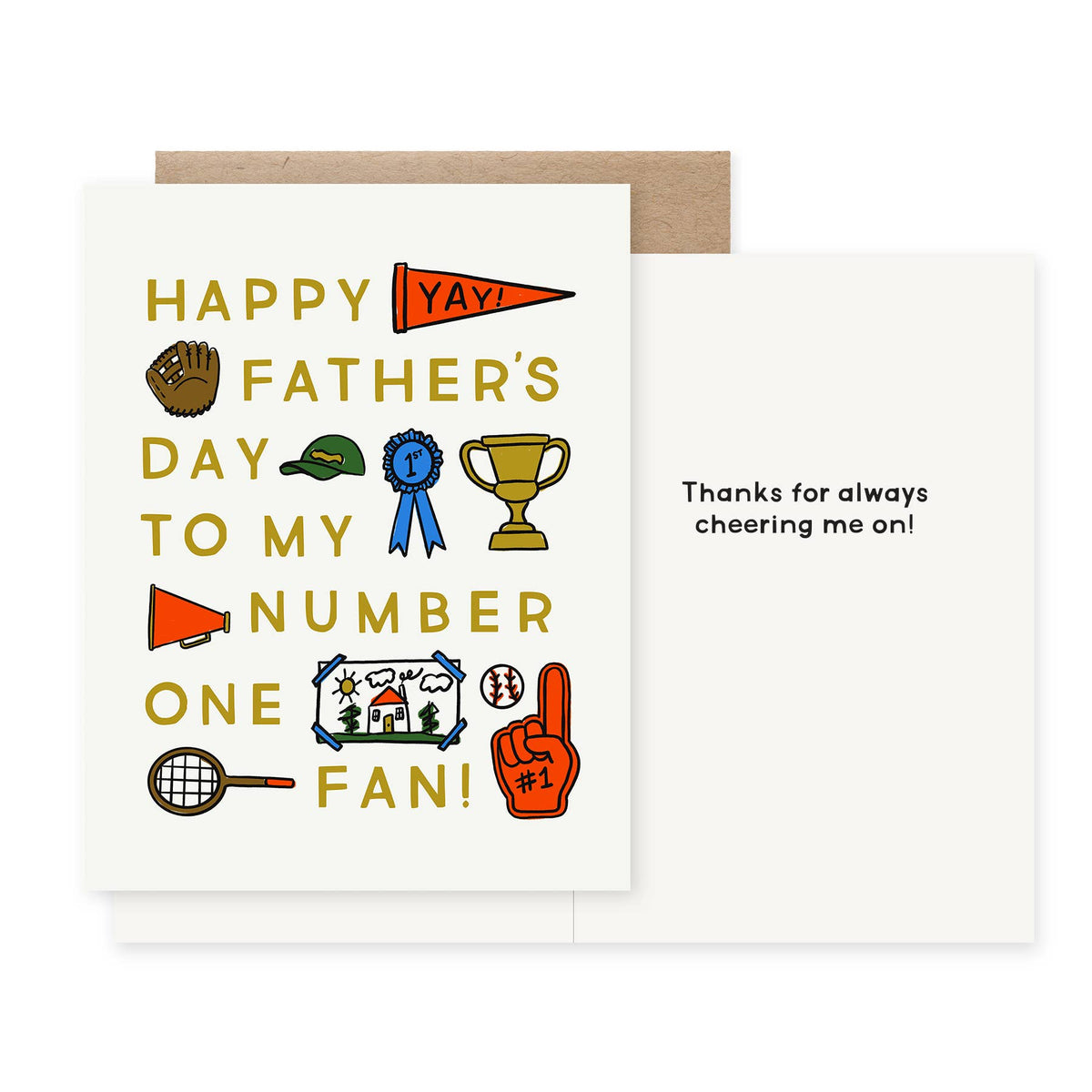 Number One Fan Father's Day Card | Hartford Prints