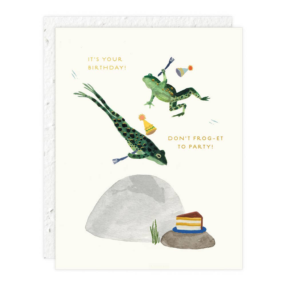 Party Frogs Birthday Card | Hartford Prints