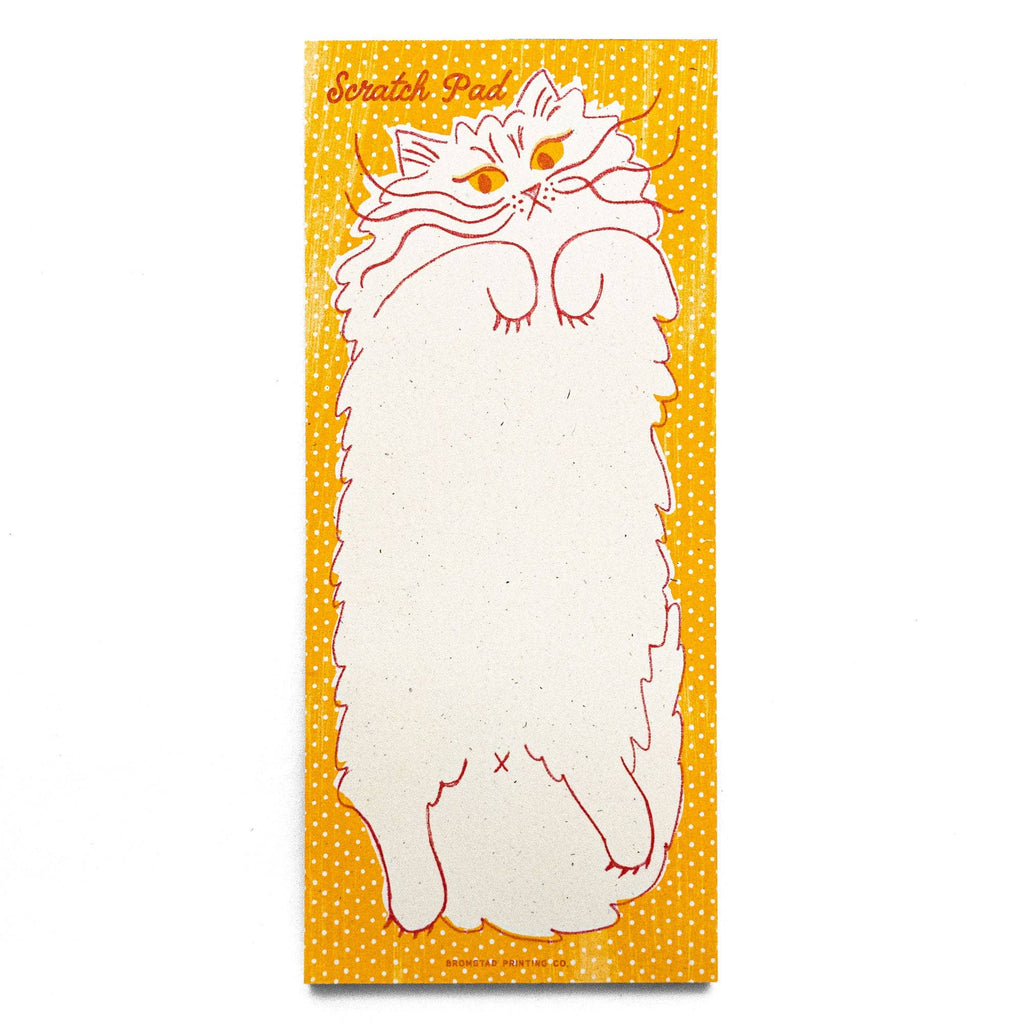 Scratch Pad Cat - Risograph Notepad | Hartford Prints