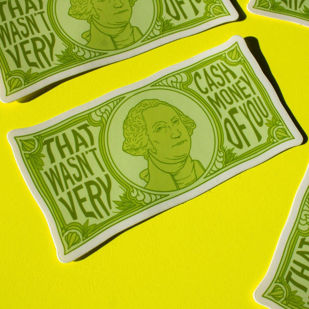 Cash Money Vinyl Sticker | Hartford Prints