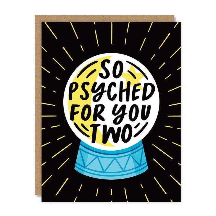 So Psyched For You Two Card | Hartford Prints