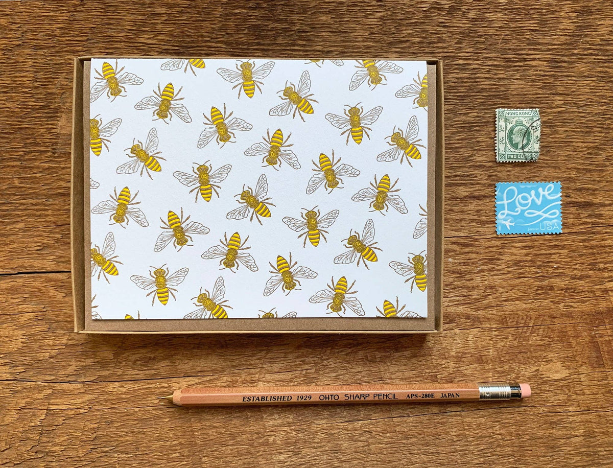 Honey Bees Card | Hartford Prints