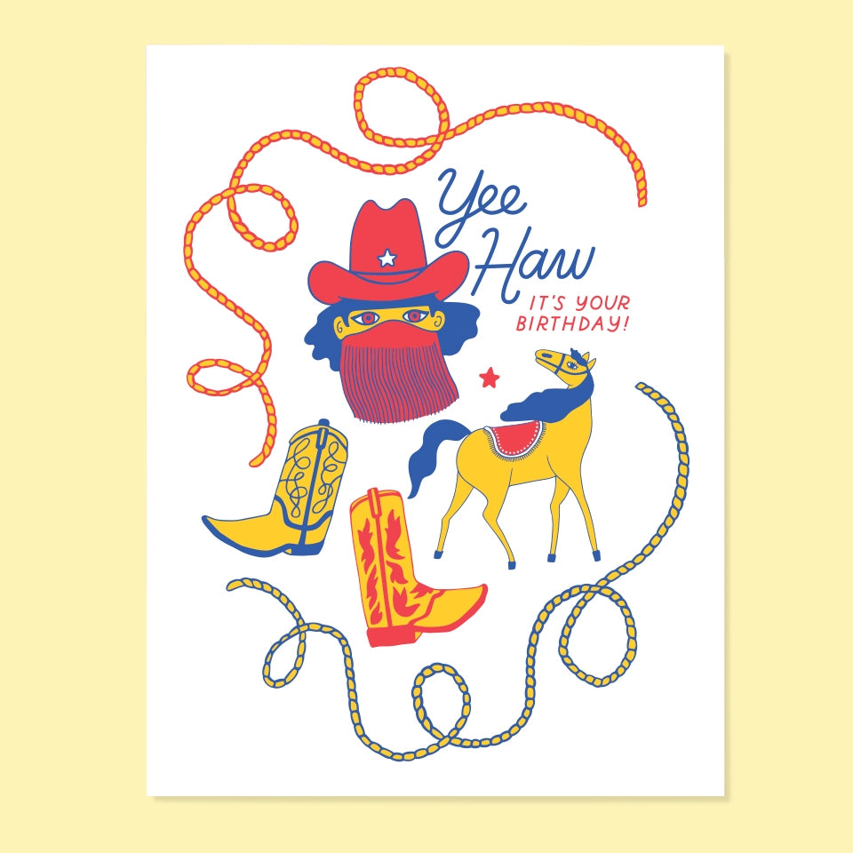 Yeehaw Bday Card | Hartford Prints